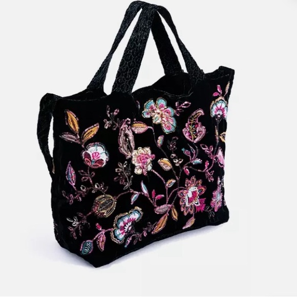 Johnny Was | Bags | Johnny Was Brenda Velvet Embroidered Sequin Floral ...